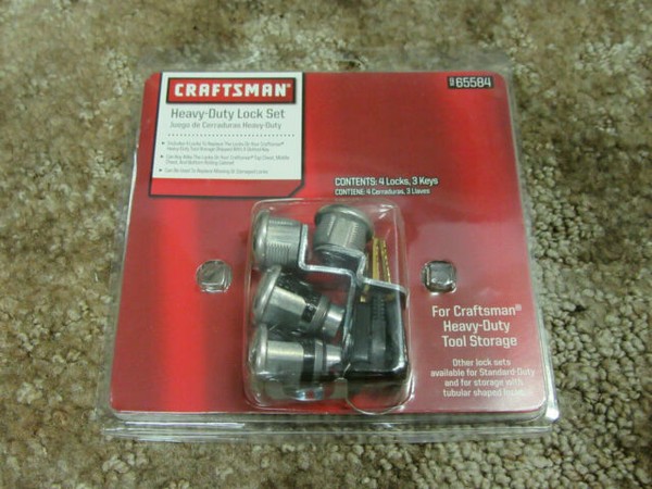 Craftsman 65584 Tool Chest Lock Set- Silver for sale online | eBay