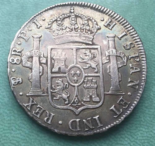 Bolivia 1808 Spanish Colony silver 8 reales coin 27 grams | eBay