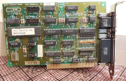 Vintage ISA Serial/Parallel Board Wyse Technology 990085-01 Rev. A6 | eBay