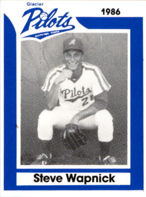 1986 Anchorage Glacier Pilots Team Issue #36 Steve Wapnick Sepulveda ...