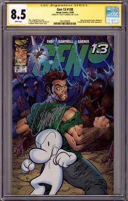 Gen 13 Vol 2 13B CGC 8.5 (VF+) (1996) Campbell Variant Signed x1 Cover ...
