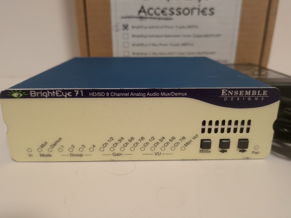 Ensemble Designs BrightEye 71 HD/SD 8-Channel Analog Audio Embedder ...