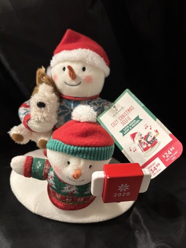 2020 Hallmark Musical Plush Snowman Cozy Christmas Selfie Sound Motion ...
