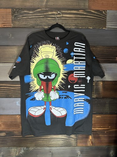 Vintage Marvin The Martian AOP Bootleg T-Shirt Giant Tag Size X-Large ...