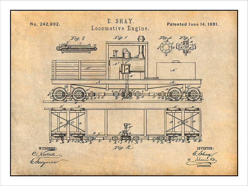 Shay Steam Locomotive Drawings Shay Steam Locomotive, The Heritage