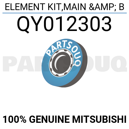 QY012303 Genuine Mitsubishi ELEMENT KIT,MAIN & B | eBay