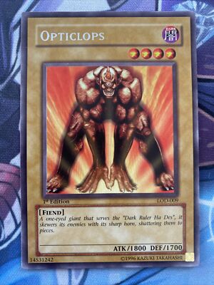 (LOD) Yu-Gi-Oh! TCG Opticlops Legacy of Darkness LOD-009 1st Edition ...
