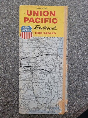 Vintage Union Pacific Railroad Time Tables October 31, 1965 35 pages | eBay