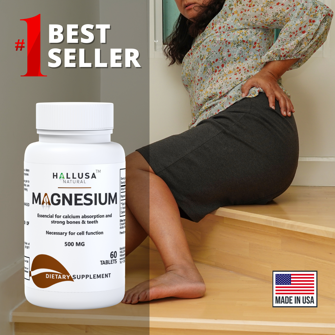 MAGNESIUM - Muscular & Nervous System Support - Bone Wellness - 60 Tab ...
