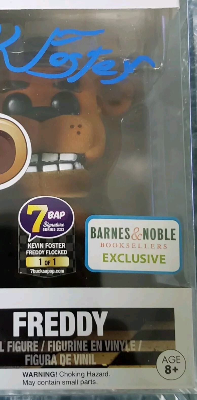 7BAP 1 of 1 - Flocked Freddy Kevin Foster Signed Funko Pop! Fives ...