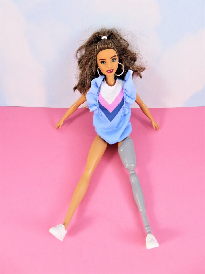 Mattel Barbie Amputee Doll Fashionistas 121 Brunette With Prosthetic ...