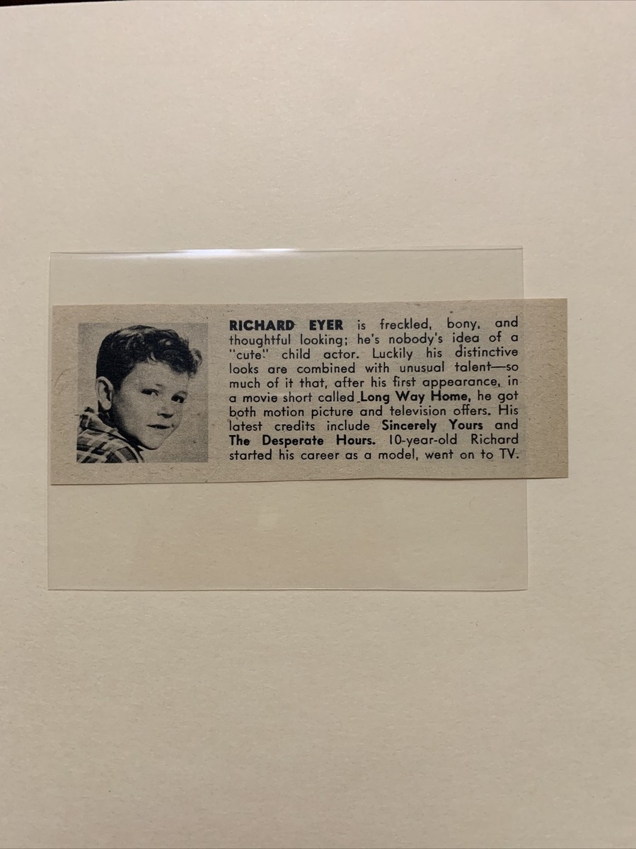 Richard Eyer Actor Today