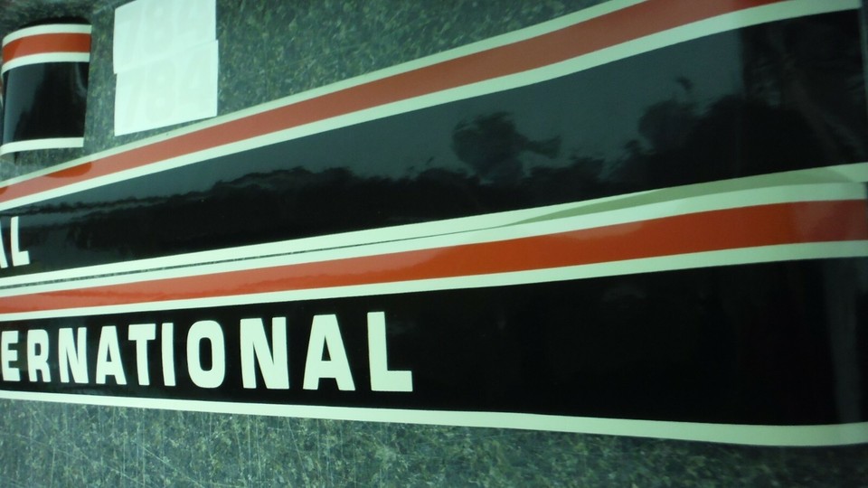 INTERNATIONAL 484 TRACTOR DECAL SET. HOOD AND NUMBERS ONLY. SEE DETAILS ...