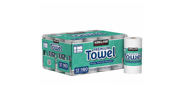 Kirkland Signature Premium Big Roll Paper Towels 12-roll, 160 Sheets ...