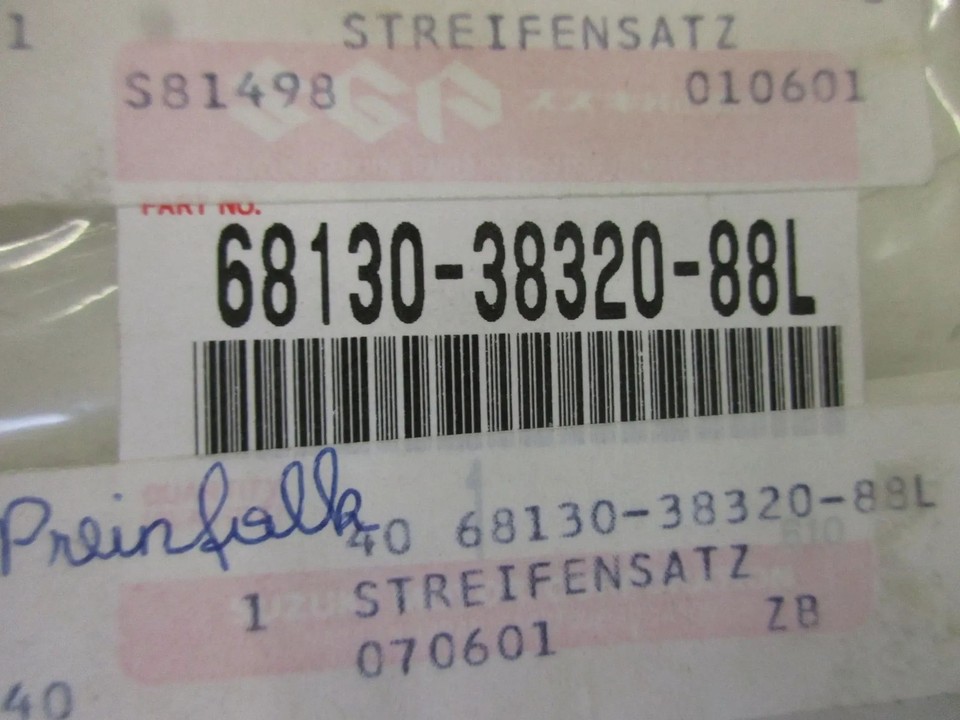Aufkleber E1648. Suzuki GN 125 E Dekor 68130-38320-88L Verkleidung ...