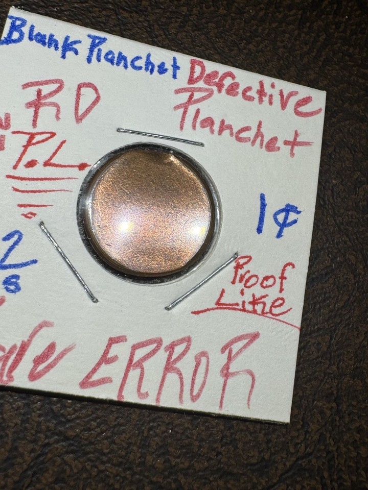 Lincoln Cents Blank Planchet Defective Rare Error 😎😎 | eBay