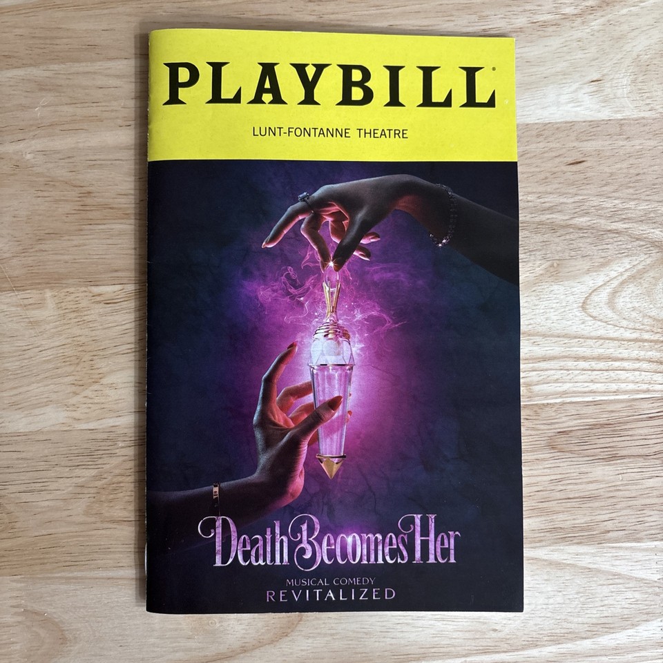 Death Becomes Her Broadway Playbill Feb 2025 Megan Hilty, Jennifer ...