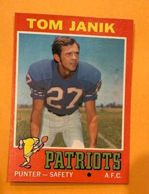 1971 Topps Tom Janik #82 New England Patriots EX-NM | eBay