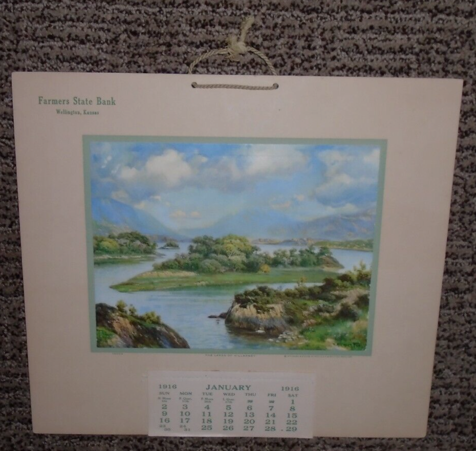 R. Atkinson Fox, Lakes Of Killarney, Welling, Kansas, Farmers Bank ...