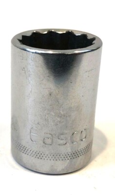 Vintage Easco US 1/2" Drive 12 Point 3/4" Socket Part #53 3124 Made in ...