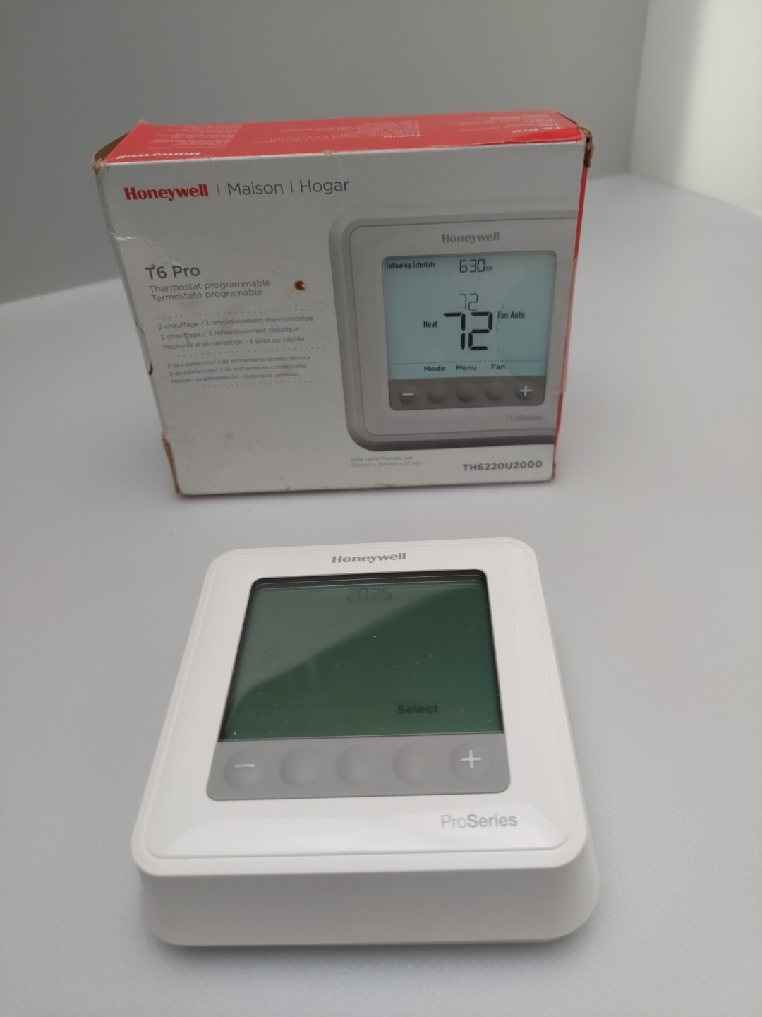 Honeywell T6 Pro Programmable Thermostat TH6220U2000 2 Heat 1 Cool | eBay