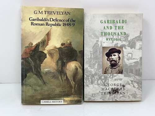 2 book lot GARIBALDI and the Thousand, Defence of the Republic G.M ...