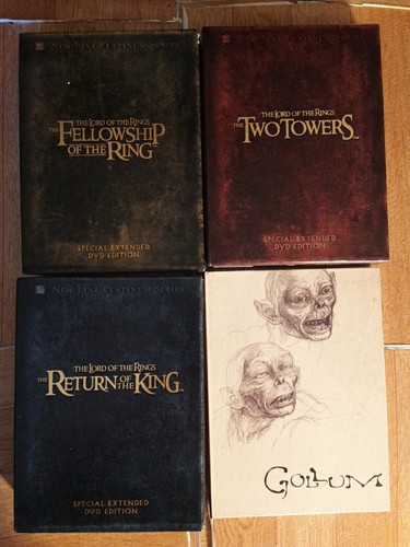 Lot 3 LOTR The Lord of the Rings Trilogy Extended Edition DVD Box Sets ...