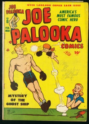 JOE PALOOKA #8 1946-HARVEY COMICS---BOXING---BLACK CAT VG | eBay