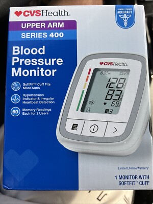 CVS Health Upper Arm 400 Series Blood Pressure Monitor | eBay