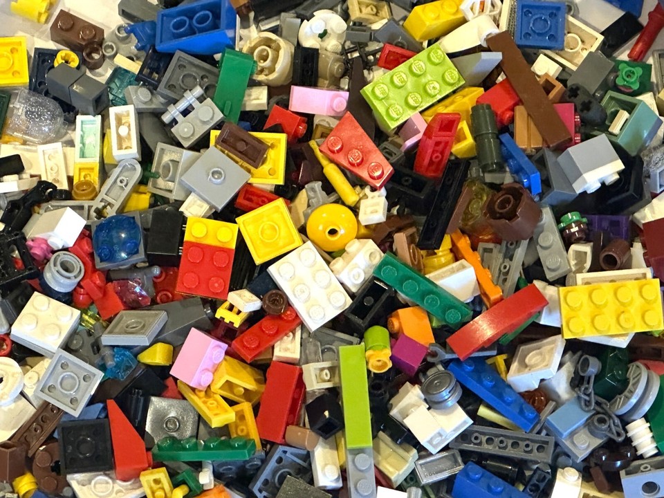 LEGO 500 PIECES FROM BULK SMALL RANDOM MIX Plates Blocks Specialty ...