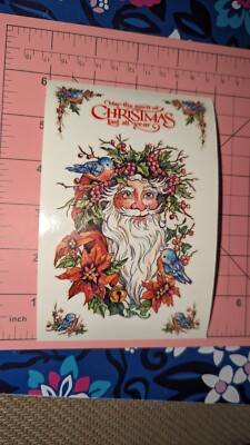 PSX Designs Stickers Santa Claus Father Christmas 1 Sheet | eBay