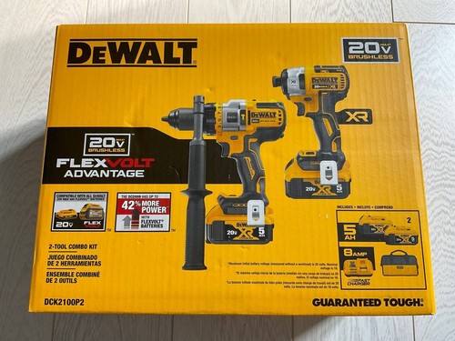 DEWALT DCK299P2 20V MAX XR Brushless Hammer Drill/Impact Driver Combo ...