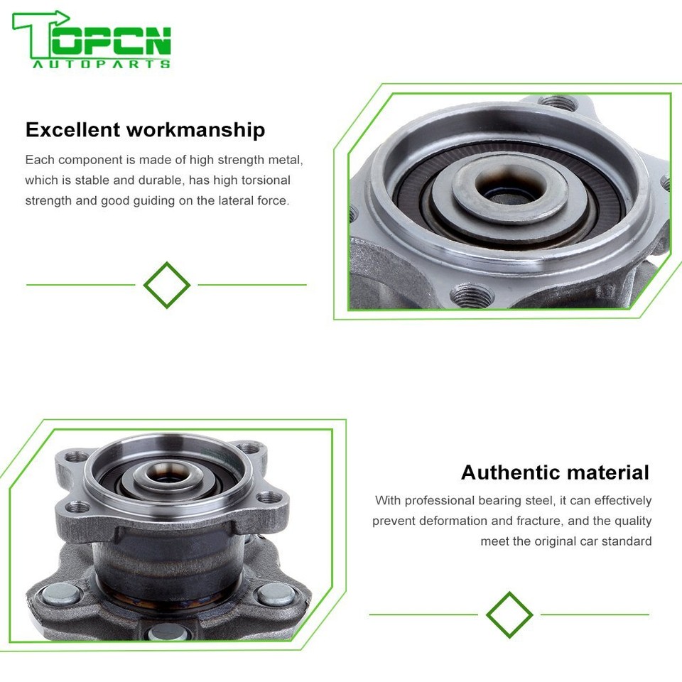 2Pcs Rear Wheel Hub Bearings For Nissan Maxima 2004 05-2008 Altima 2002 ...