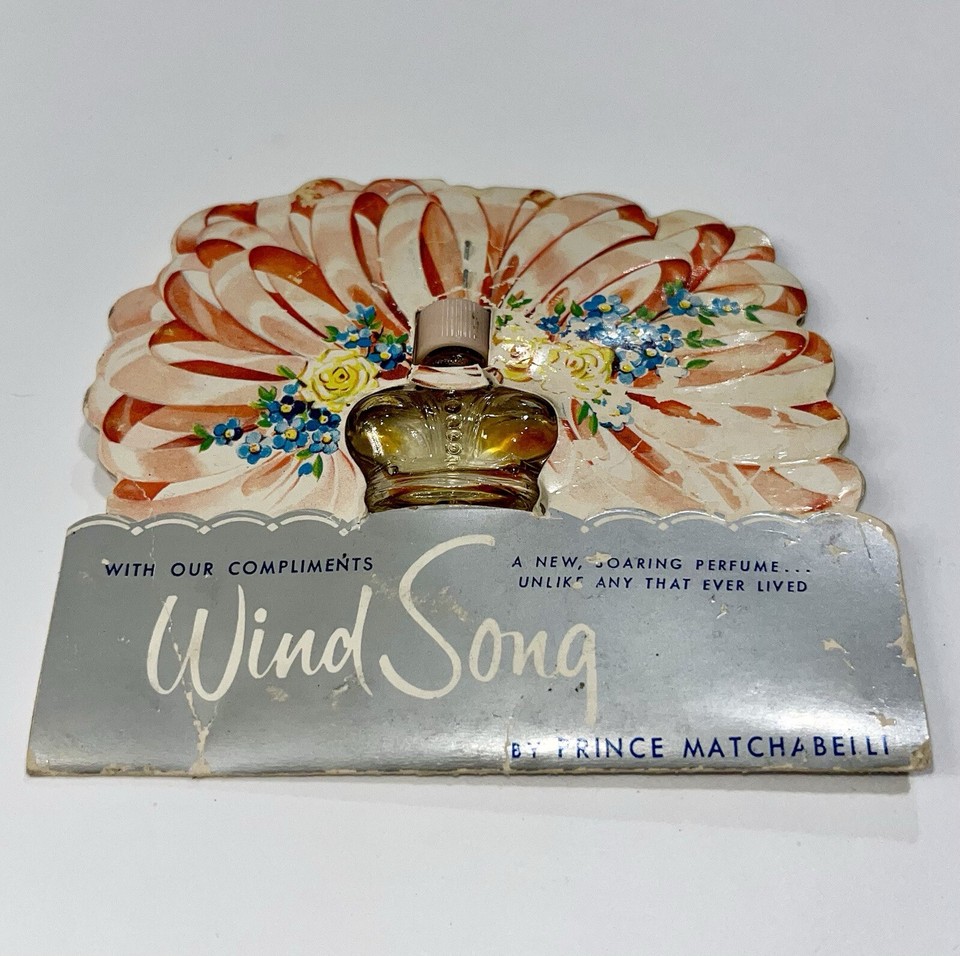 RARE 1954 Chevrolet Dealer Perfume Wind Song By Prince Matchabelli ...