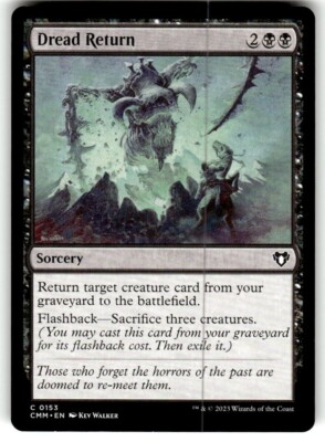 Dread Return Commander Masters Regular MTG NM | eBay