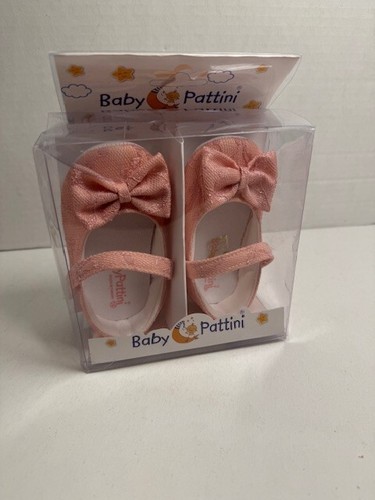 Baby Pattini Pink Princess Shoes Newborn Baby Girl Crib Shoes Made in ...