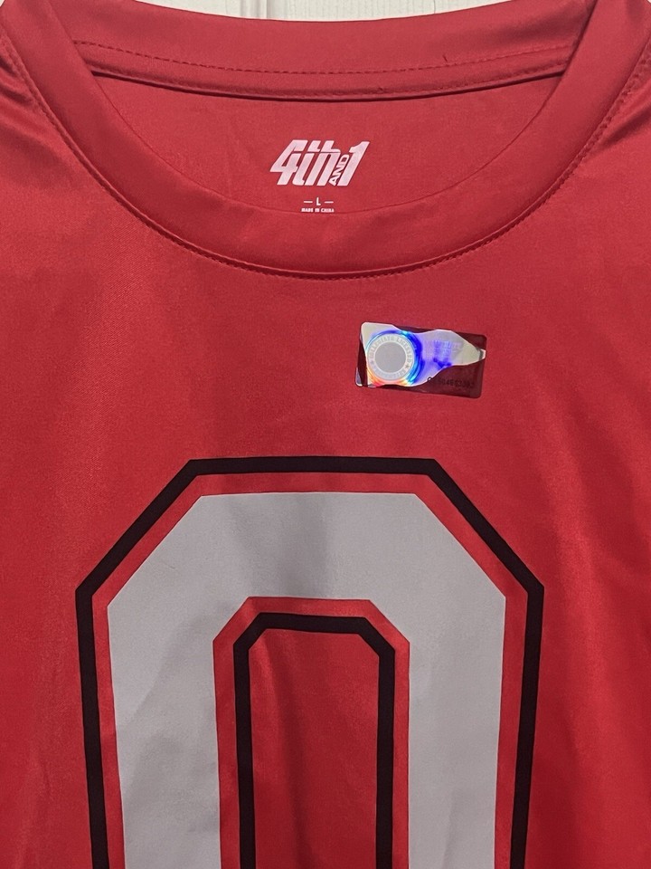 NWOT 4th and 1 Ohio State Buckeyes Block O Logo Tee True Red Size Large ...
