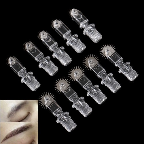 5Pcs/set Microblading needles roller tattoo eyebrow fog shading micro ...