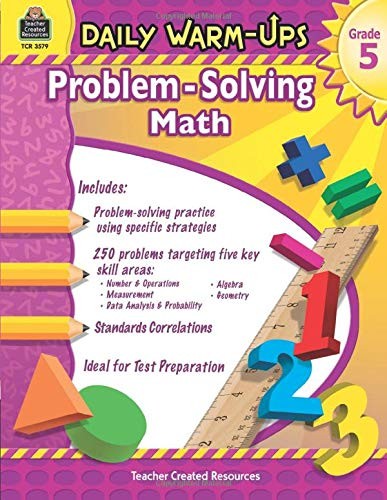DAILY WARM-UPS: PROBLEM SOLVING MATH GRADE 5: PROBLEM By Teacher ...