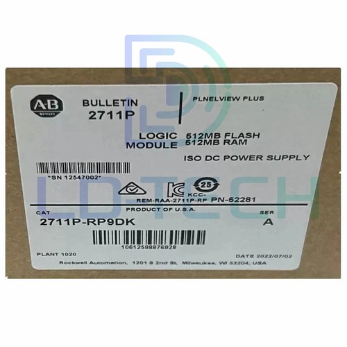 2711P-RP9D New Allen Bradley PanelView Plus 6 700-1500 Logic Module ...