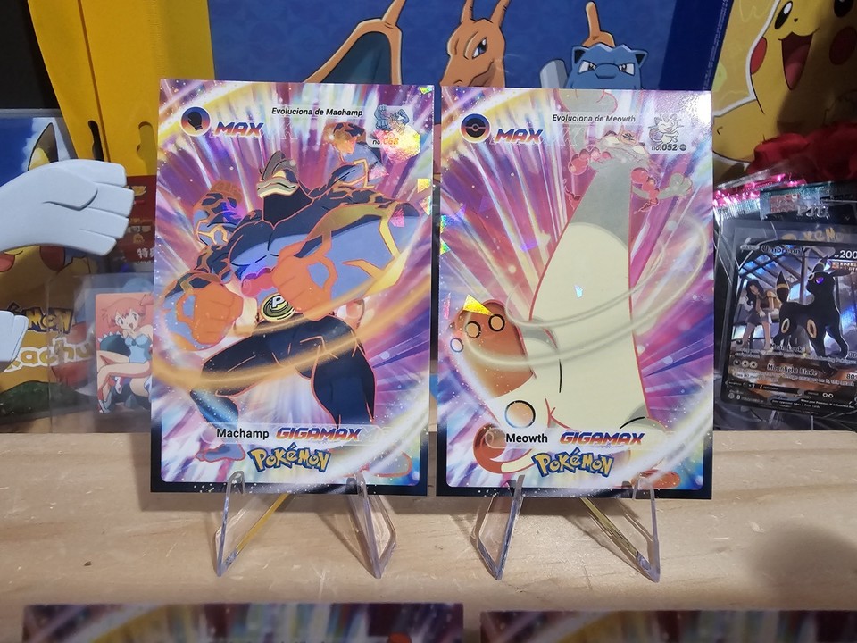 Pokemon Card Database 2 - Machamp Meowth Kingler Lapras Gigamax - 4 ...