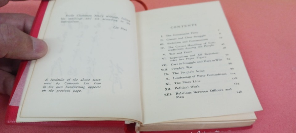 Quotations from Chairman Mao Tse-Tung - 1966 Vinyl Little Red Book 1st ...