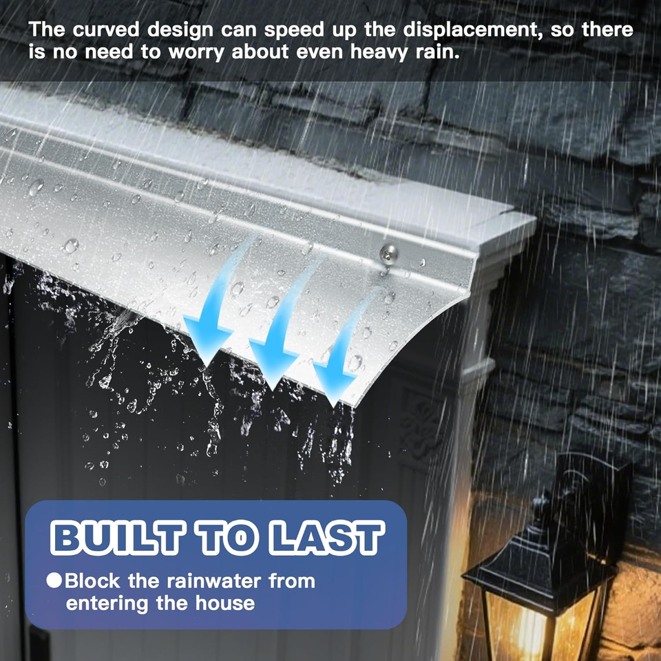 2PCS 40Inch Door Rain Drip Guard for Windows Drip Cap Rain Deflector ...