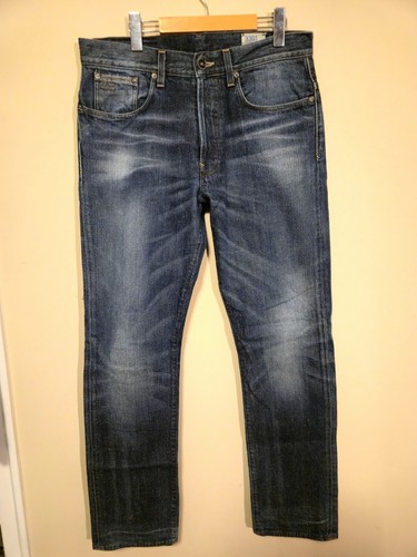 G Star RAW Jeans Men 33x34 Blue 3301 Selvedge Straight Leg Cotton ...