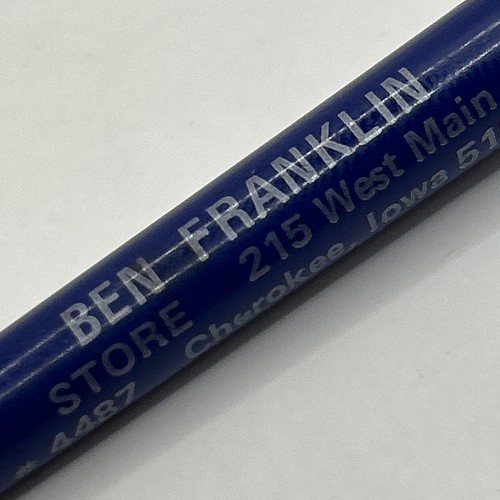 VTG Ballpoint Pen BEN FRANKLIN Store #4487 215 W. Main Cherokee, Iowa ...