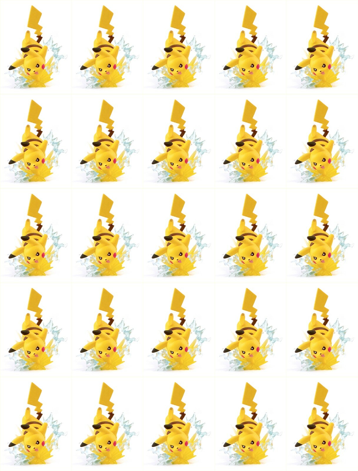 Lot of 25 X Pikachu Collectible Collectible Figures (Red and Blue ...