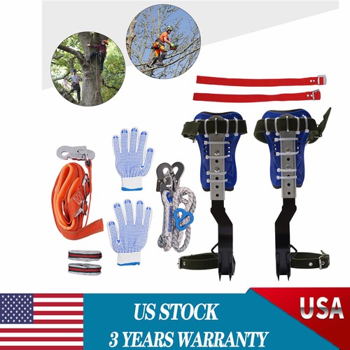 Portable Tree Climbing Spike Set Adjustable Pole Climbing Gear Kit W ...