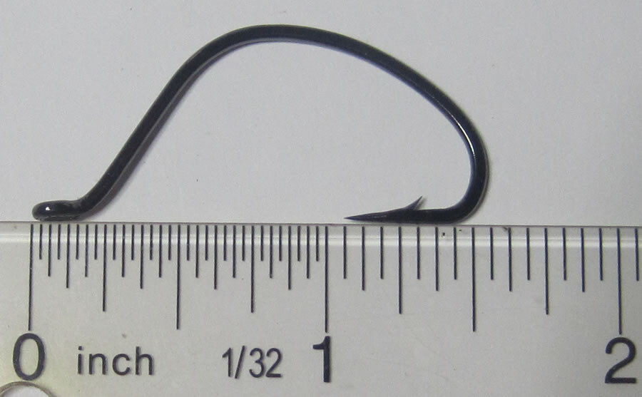 24 Gamakatsu Upturned Eye Shiner Hooks 52413 3/0 NSB Black Nickel ...