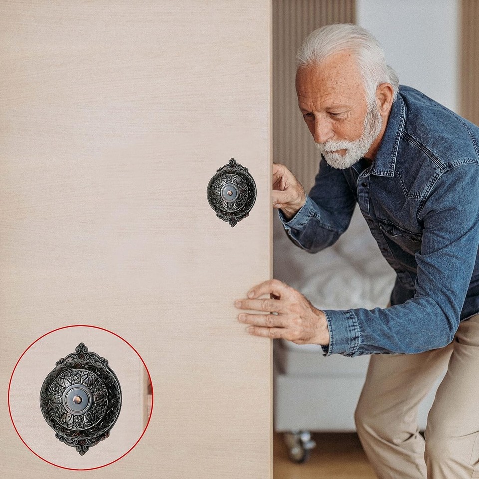 Victorian Style Twist Bell Vintage Look Doorbell Ringer Antique Front ...