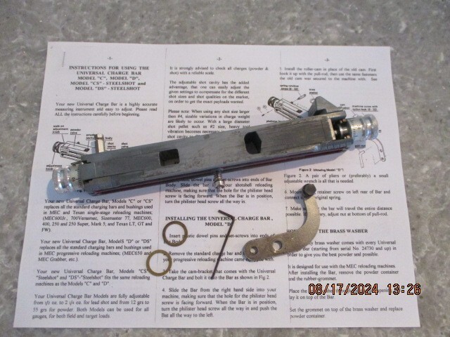 Universal Charge Bar "D" Mec Progressive Shotshell Reloaders | eBay